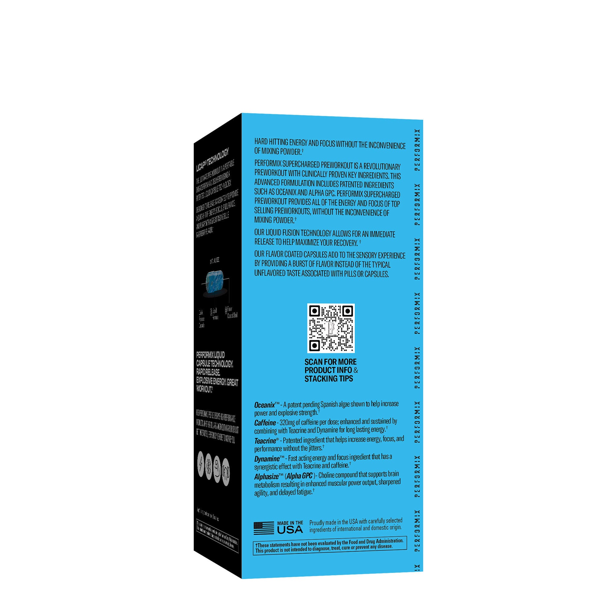 Performix - Supercharged Preworkout - Blue Raspberry - 60 Capsules | GNC